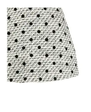 Valentino Garavani Tweed Polka Dot Short Shorts