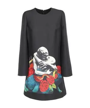 Valentino Garavani X Undercover Lovers Print Dress - Black