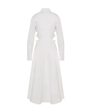Valentino Garavani Cut-out Long-sleeved Shirt Dress