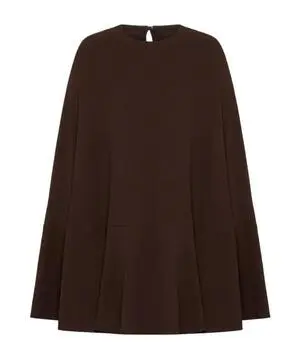 Valentino Garavani Silk Cape Dress - Black
