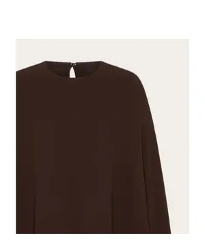 Valentino Garavani Silk Cape Dress