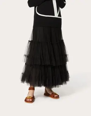 Valentino Garavani Layered-tulle Maxi Skirt