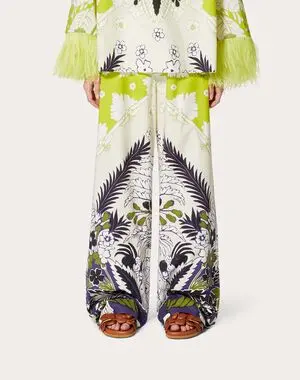 Valentino Garavani Tropical World Arazzo Printed Pants