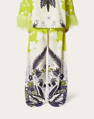 Valentino Garavani Tropical World Arazzo Printed Pants
