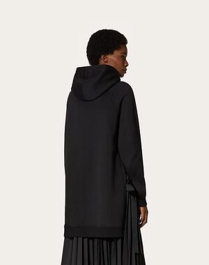 Valentino Garavani Lace Trim Bow-embellished Hoodie