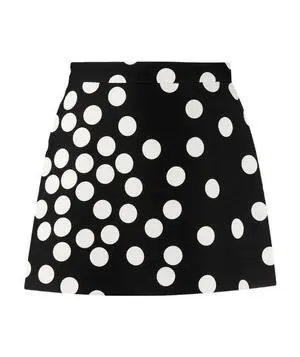 Valentino Garavani High-waisted Polka Dot Shorts - Black