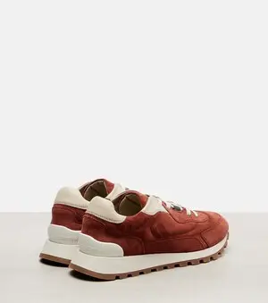 Brunello Cucinelli Monili Suede Sneakers