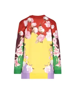 Valentino Garavani Floral-print Logo Sweatshirt
