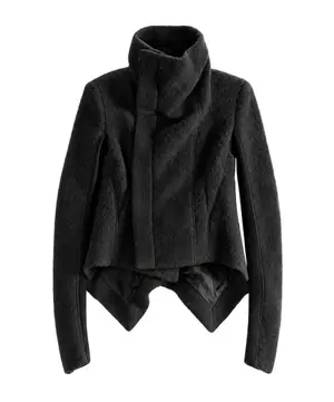 Rick Owens Naska Asymmetric Jacket - Black
