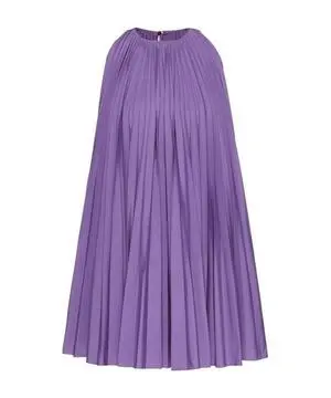 Valentino Garavani Pleated Sleeveless Minidress - Purple