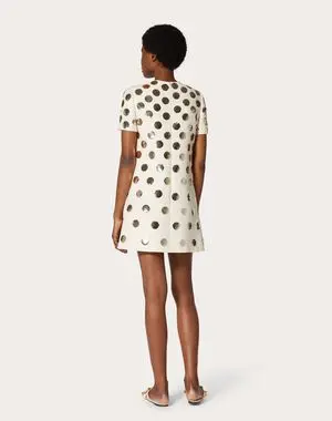 Valentino Garavani Tang Yan's Same Polka Dot Sequin Embroidery Dress
