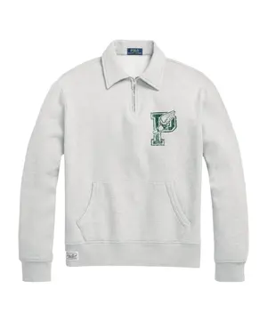 Polo Ralph Lauren V-neck Cotton Sweatshirt - Grey