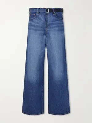 Sacai Wide-leg Jeans - Blue