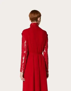 Valentino Garavani Sequinned High-neck Zip-up Jacket