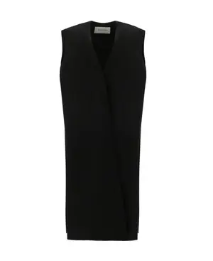 Valentino Garavani V-neck Sleeveless Jacket - Black