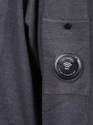 C.P. COMPANY Lens-detail Raglan-sleeve Sweater
