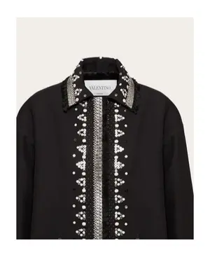 Valentino Garavani Embroidered Long-sleeved Casual Jacket