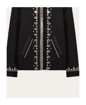 Valentino Garavani Embroidered Long-sleeved Casual Jacket