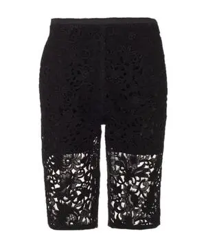 Valentino Garavani Guipure Lace Shorts - Black
