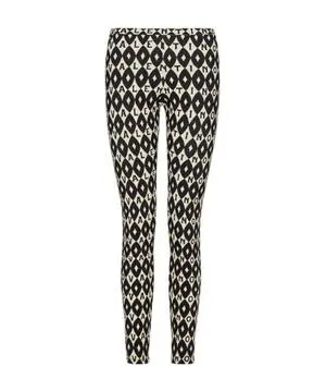 Valentino Garavani Diamond Pattern Logo Leggings - Black