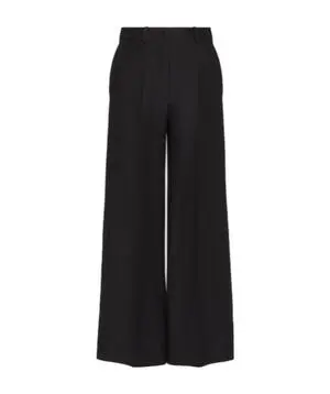 Valentino Garavani Tailored Wide-leg Trousers - Black
