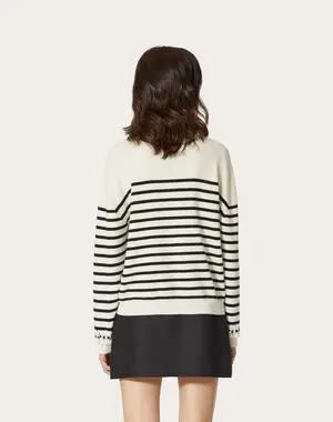 Valentino Garavani Horizontal-stripe Long-sleeve Jumpr