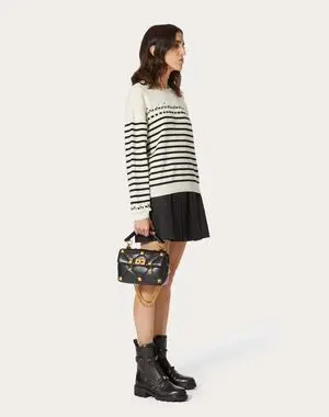 Valentino Garavani Horizontal-stripe Long-sleeve Jumpr