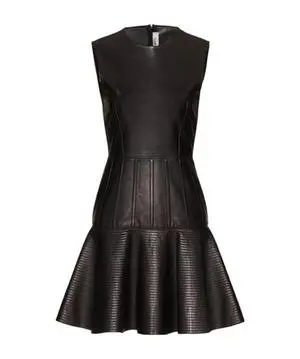 Valentino Garavani Leather Skirt - Black
