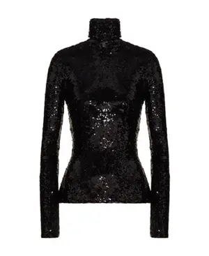 Valentino Garavani Sequin Top - Black