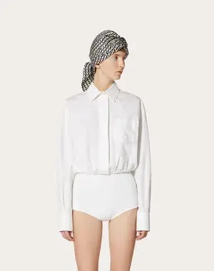 Valentino Garavani Buttoned Shirt Playsuit
