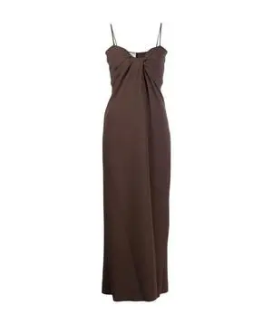 Valentino Garavani Draped Detailing Cami Dress - Black