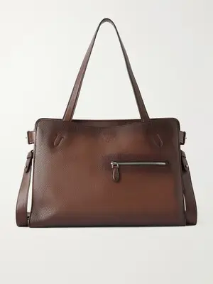 Berluti Un Jour De Plus Full-grain Leather Tote Bag - Brown