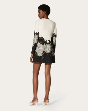 Valentino Garavani Lace-embellished Shift Dress