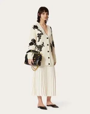 Valentino Garavani Oversized Lace Inserts Cardigan