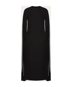 Valentino Garavani Fringed Cold-shoulder Maxi Dress - Black