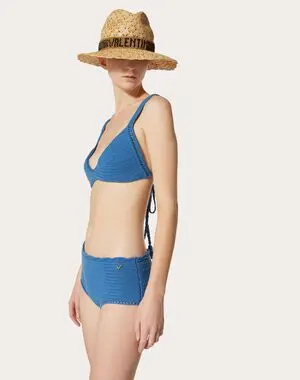 Valentino Garavani Knitted Style Bikini Set