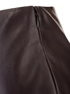 Valentino Garavani High-waisted Leather Shorts