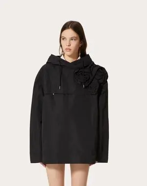 Valentino Garavani Floral-appliqué Drawstring Jacket