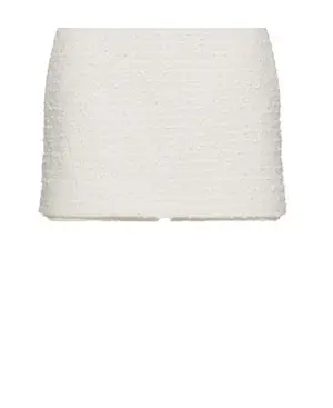 Valentino Garavani Knitted Tweed Mini Skort