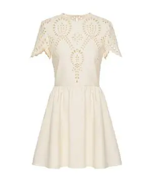 Valentino Garavani Broderie Anglaise Dress - Ivory