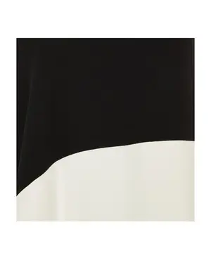 Valentino Garavani Two-tone One-shoulder Gown