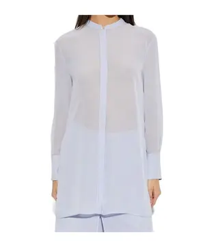 Emporio Armani Stand Collar Longline Top