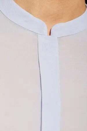 Emporio Armani Stand Collar Longline Top