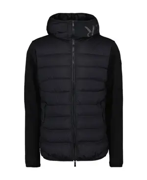 Moncler Zip Up Quilted Jacket - Black