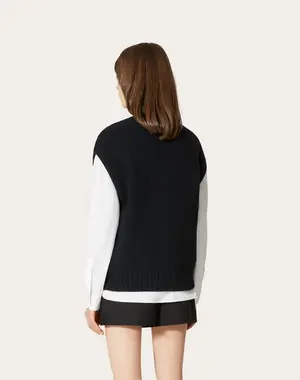 Valentino Garavani Open-knit Wool-blend Vest