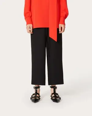 Valentino Garavani Tied-waist Wide-leg Trousers