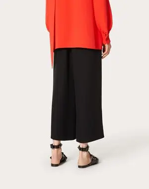 Valentino Garavani Tied-waist Wide-leg Trousers