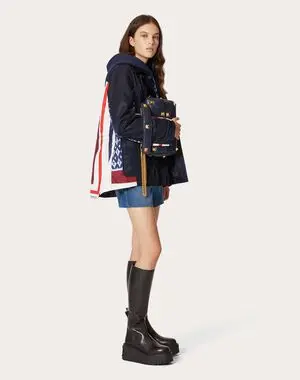 Valentino Garavani Foulard Archive Print Peacoat