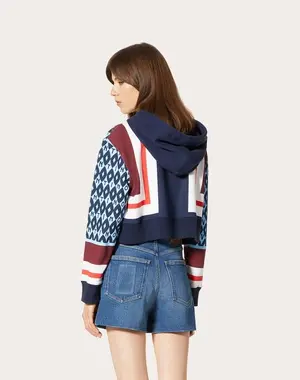 Valentino Garavani Logo-print Striped Hoodie