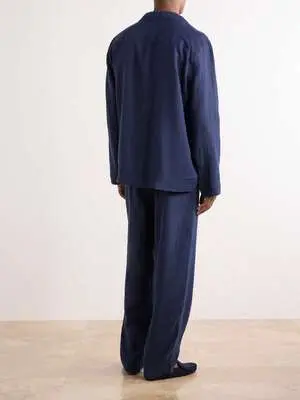 Derek Rose Sicily 1 Linen-canvas Pyjama Set